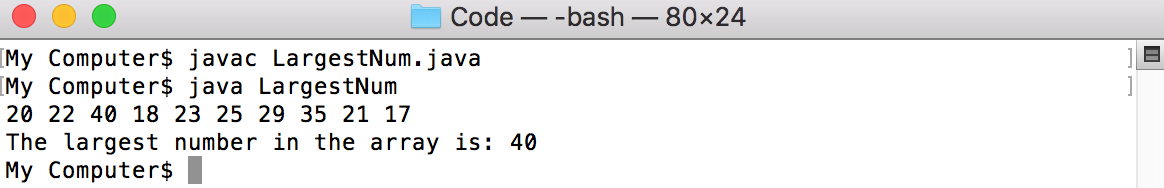 Finding The Largest And The Smallest Numbers In An Array In Java Video Lecture 17 — Computing